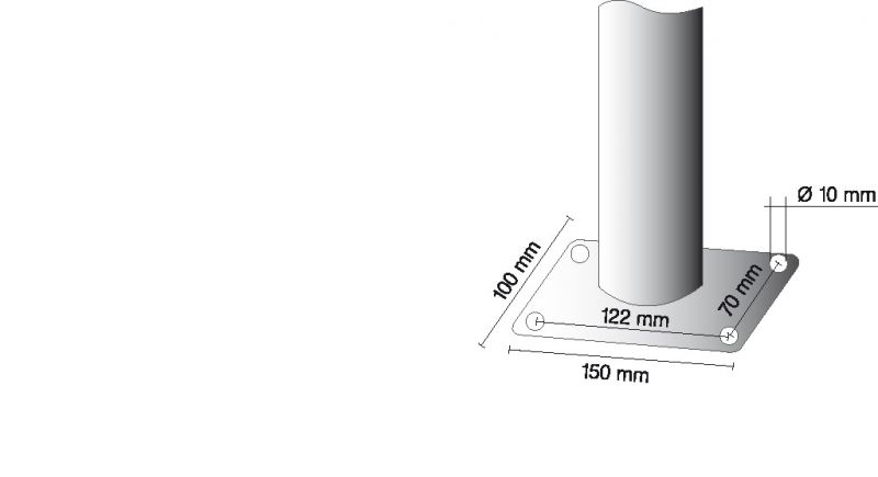 bezpečnostní madlo L-tvar 2000x250mm 75 | Bezpečnostní madla ...